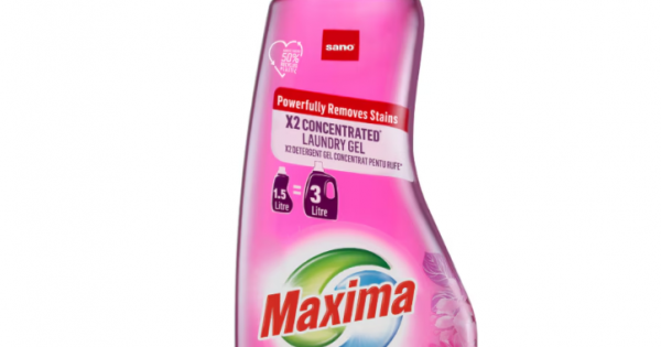 Sano Maxima Power Gel 2X, 1.5 L - Detergentul Gel Maxima pentru rufe ...